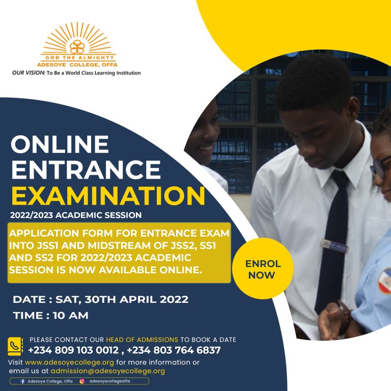 Adesoye College Offa – Excellence